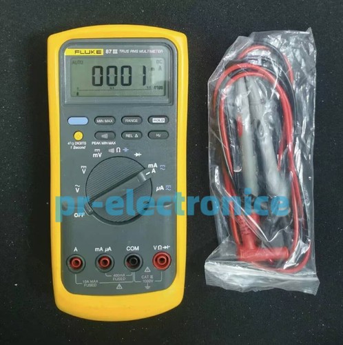 Genuine Fluke Model 87 III True RMS Digital Multi-Meter with Leads ...