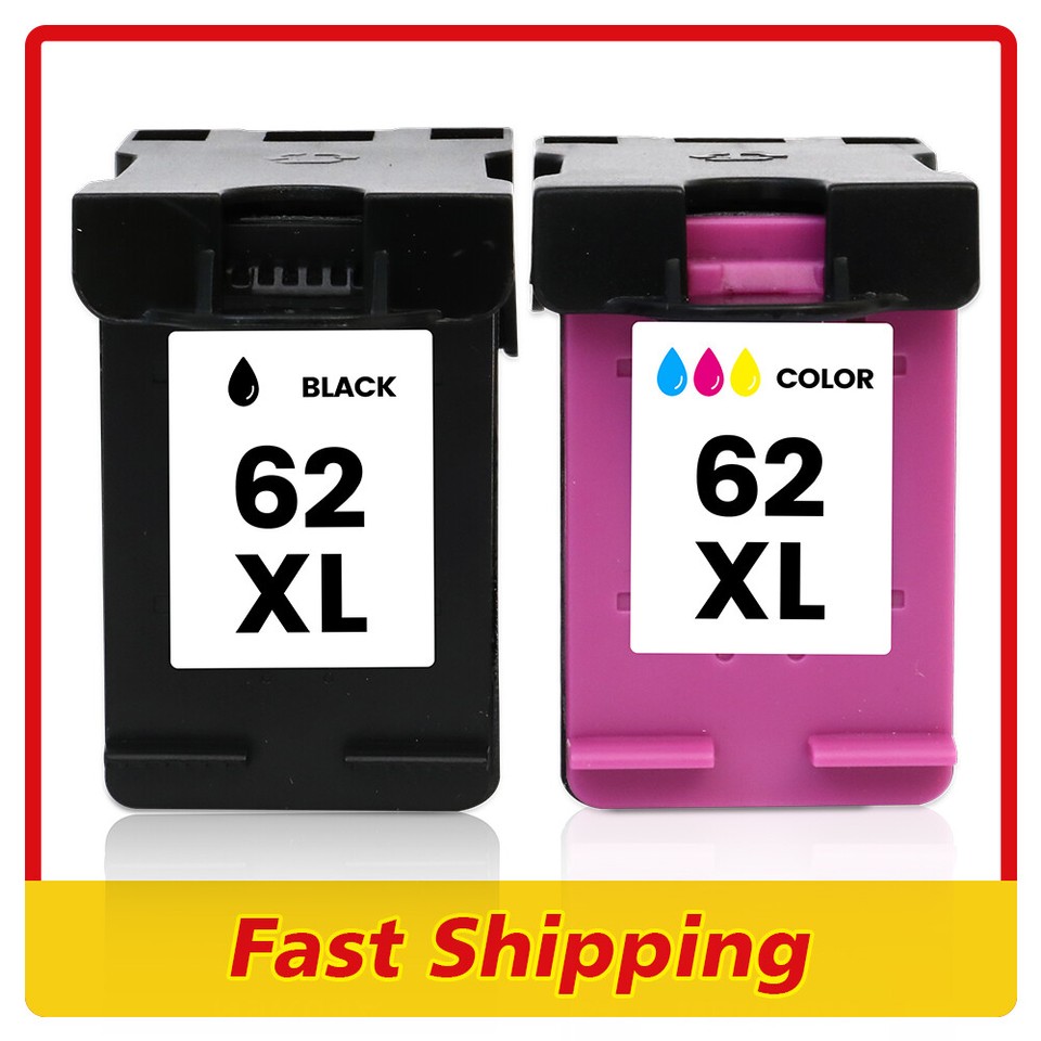 62 XL 62-XL Ink Cartridges for 62XL Ink HP Envy 7640 7645 5540 5640 ...