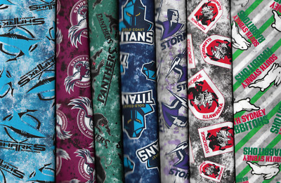 FABRIC~RUGBY~FABRIC FAT QUARTER~WOVEN COTTON~20+ DESIGNS | eBay Australia