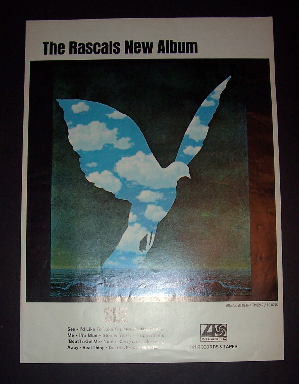 The Rascals See 1970 Short Print Poster Type Advert, Promo Ad | eBay