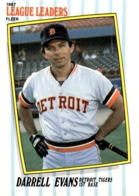 1987 Fleer League Leaders #16 Darrell Evans Detroit Tigers | eBay