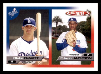 2005 Topps Total #715 Blake DeWitt / Edwin Jackson Los Angeles Dodgers ...