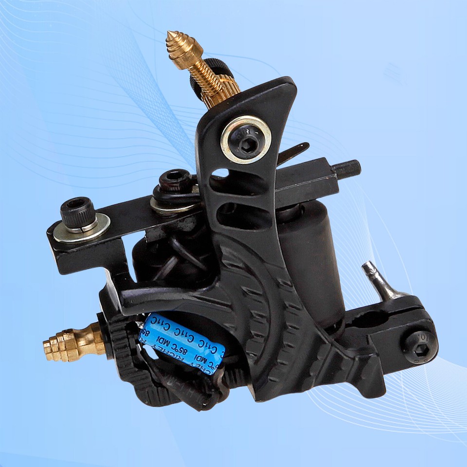 Professional 10 Wrap Coils Tattoo Machine Liner Shader Coil Machine Gun ...