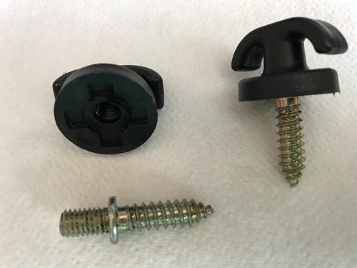 Pair Set of 2 Hardware Kit 1/4" Clip Screw Hook Retainer for Cargo Net ...