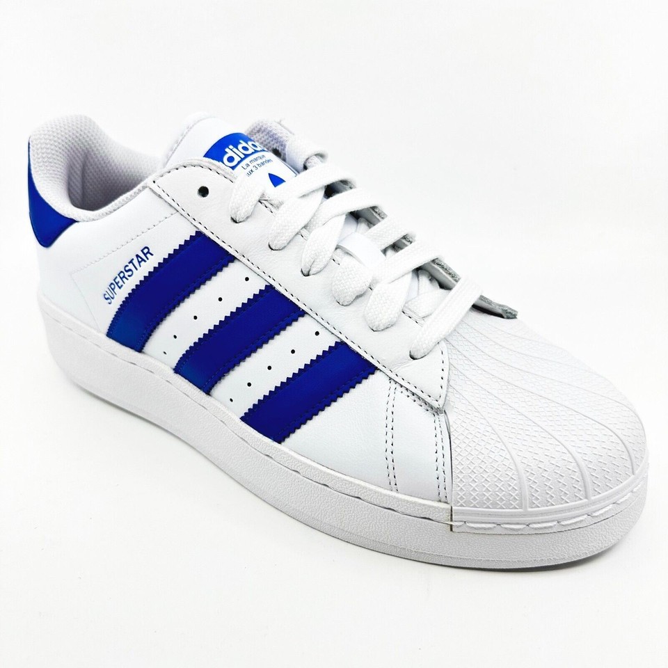 Adidas Originals Superstar XLG Cloud White Blue Mens Sneakers IF8068 | eBay