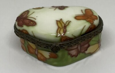 BENAYA PORCELAIN ENAMEL TRINKET BOX | eBay UK