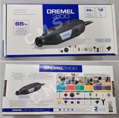 DREMEL 3100-1/15 5-Speed Rotary Tool With Accessories Bosch Former #100 ...