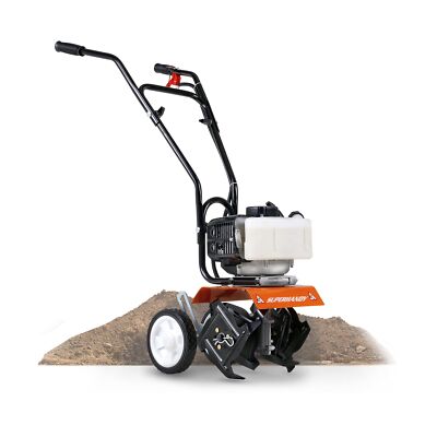 SuperHandy 50cc 2 Stroke Gas Mini Tiller Cultivator - 1.8HP, 4 ...