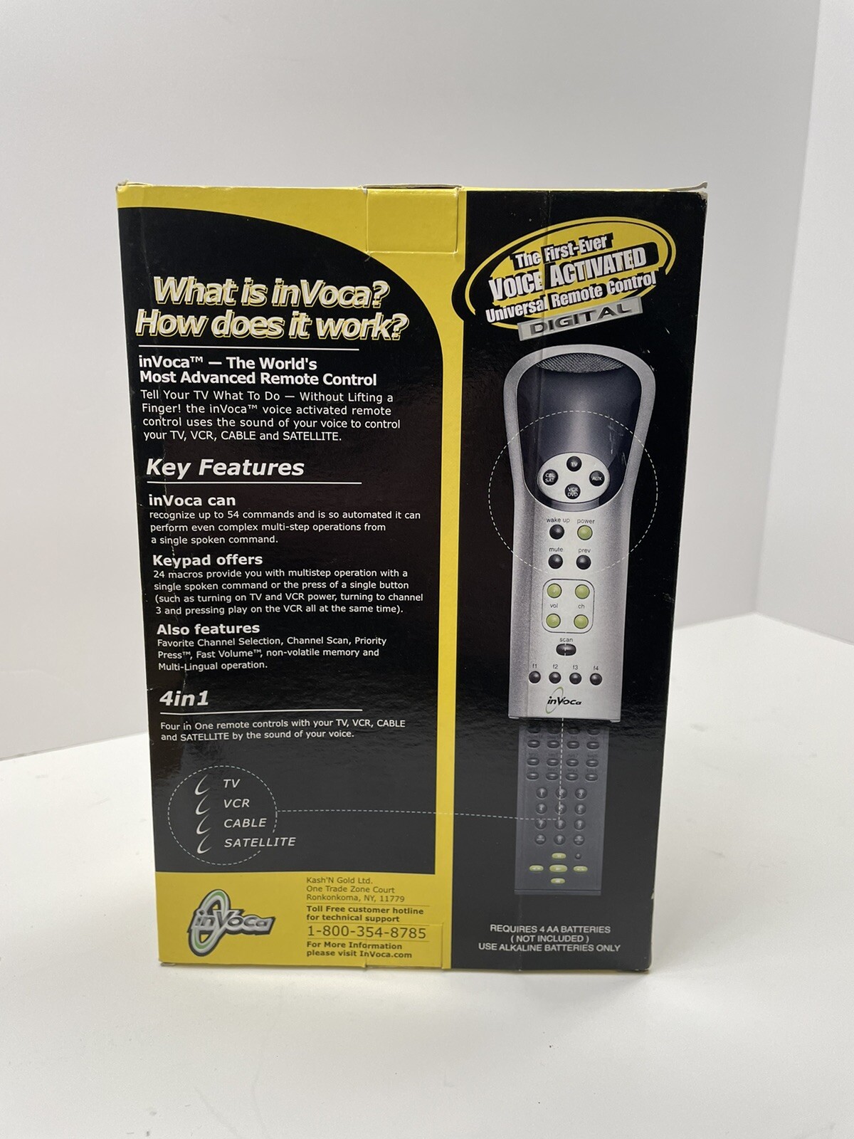 InVoca Voice Activated Universal Remote Control-Not Tested | eBay