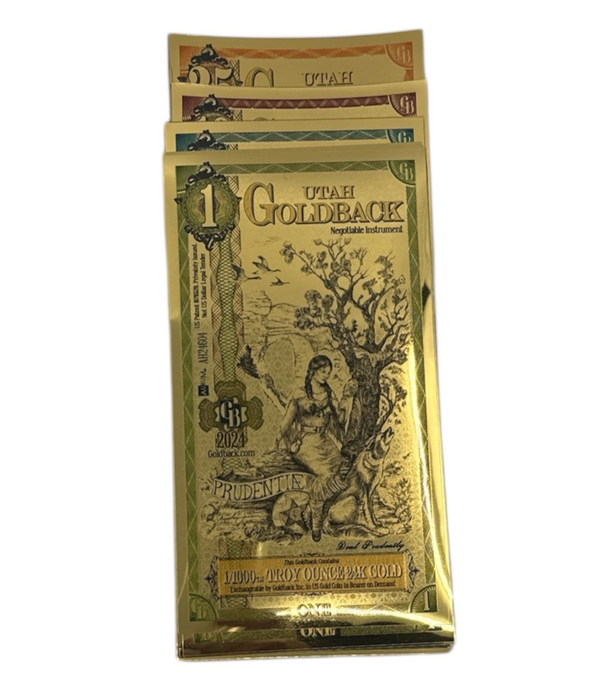 Utah "Community Changer" Goldback Bundle (100 Assorted Goldbacks ...