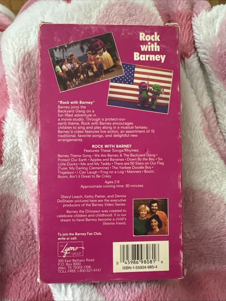 Barney - Rock With Barney (VHS, 1992) 45986980816| eBay