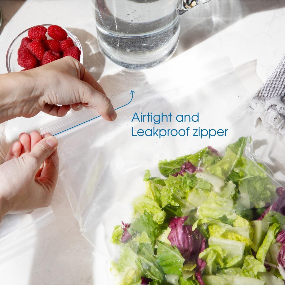 - 8" X 10" (100 Count) 2 Mil Clear Reclosable Zip Plastic Poly Bags ...