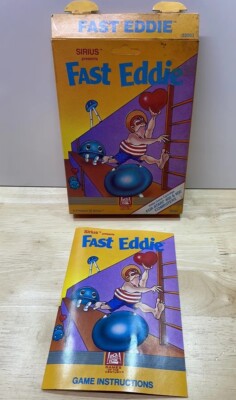 Fast Eddie by Sirius for Atari 400,800 1982 Box And Manual Only (no ...