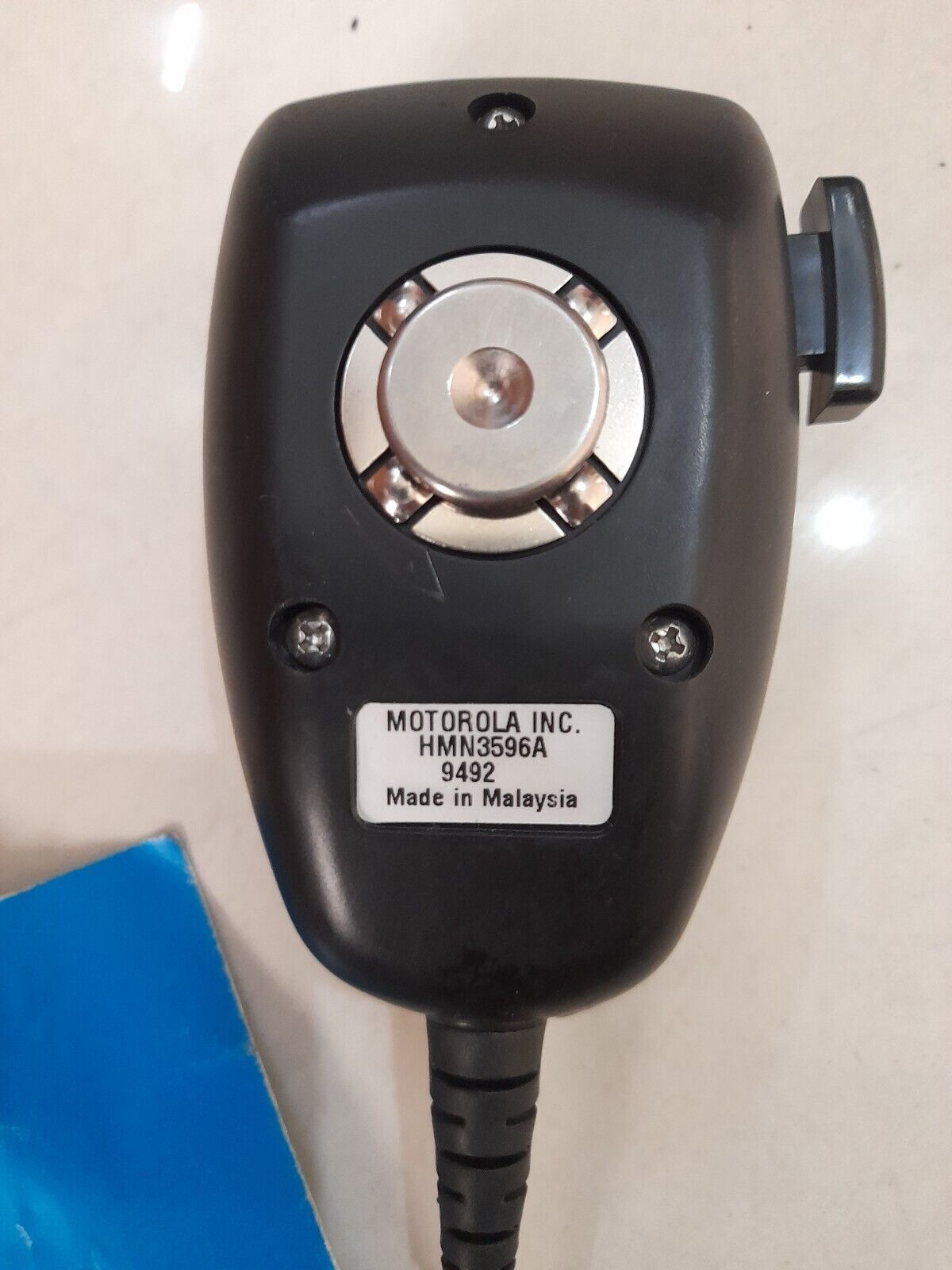 MOTOROLA PUSH TO TALK ADAPTER REMOTE SPEAKER MICROPHONE HMN3596A FREE ...