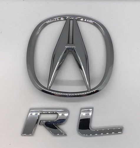 05 06 07 08 09 10 11 12 ACURA RL OEM CHROME REAR TRUNK EMBLEM LOGO ...