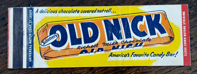 Vintage Matchbook: Schutter's Old Nick Candy Bar | eBay