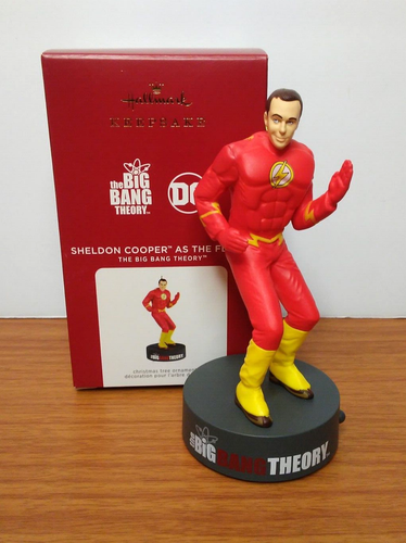 Hallmark Keepsake 2021 Sheldon Cooper as Flash Christmas Tree Ornament ...
