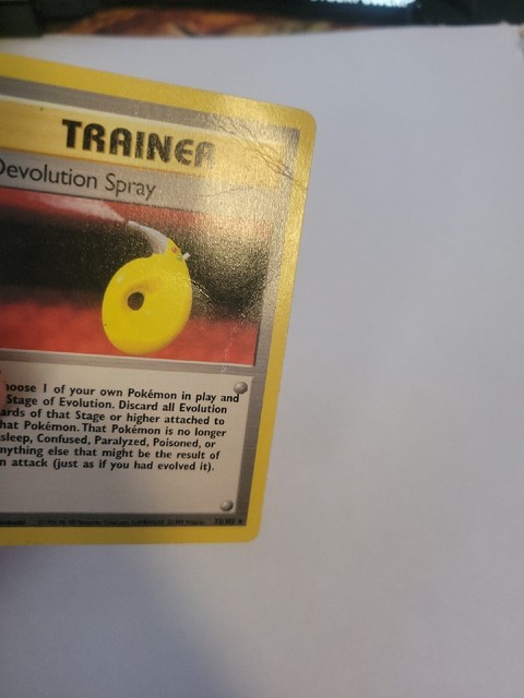 Pokémon TCG Devolution Spray Base Set 72/102 Regular Unlimited Rare for sale online | eBay