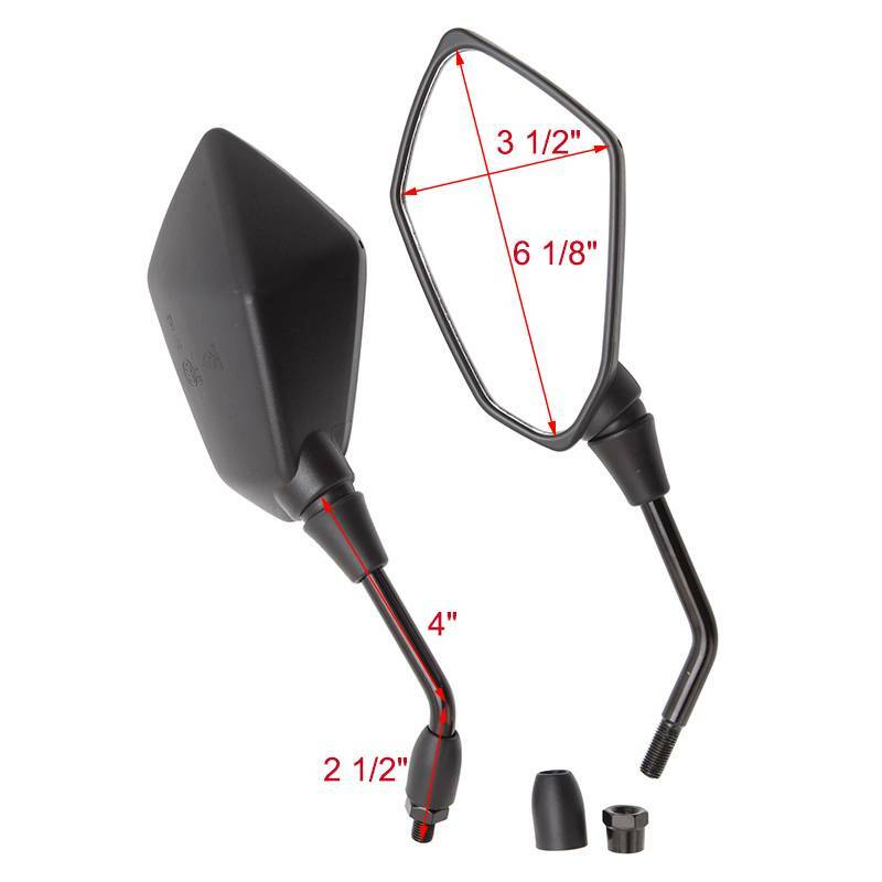 Motorcycle Rear View Side Mirrors For 2018 2017 2016 2015 2014 Kawasaki ...
