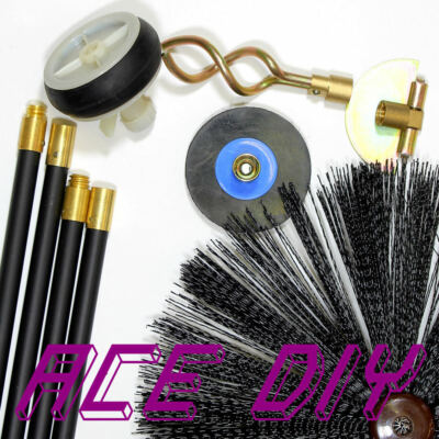 Drain Rod System Rods Plunger Scraper Plug Worm Screw or Chimney Sweep ...
