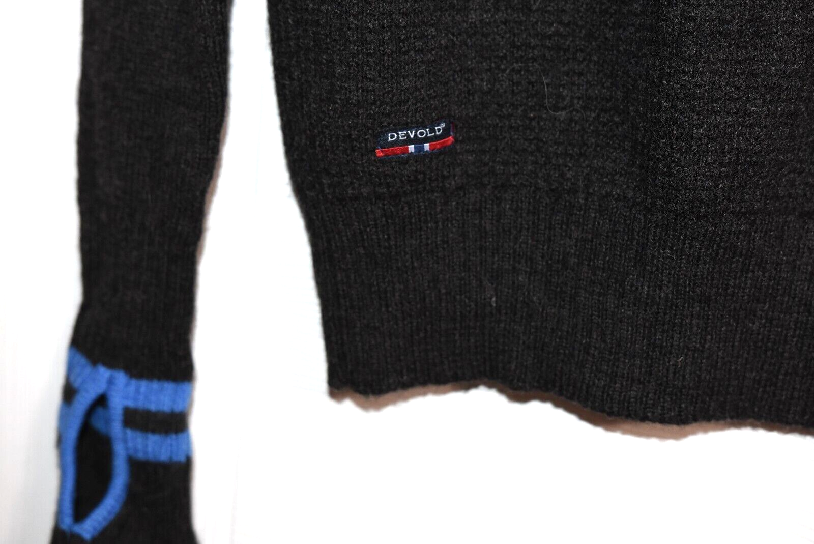 DEVOLD Varde Zip Neck Pullover 100% Wool Size S | eBay