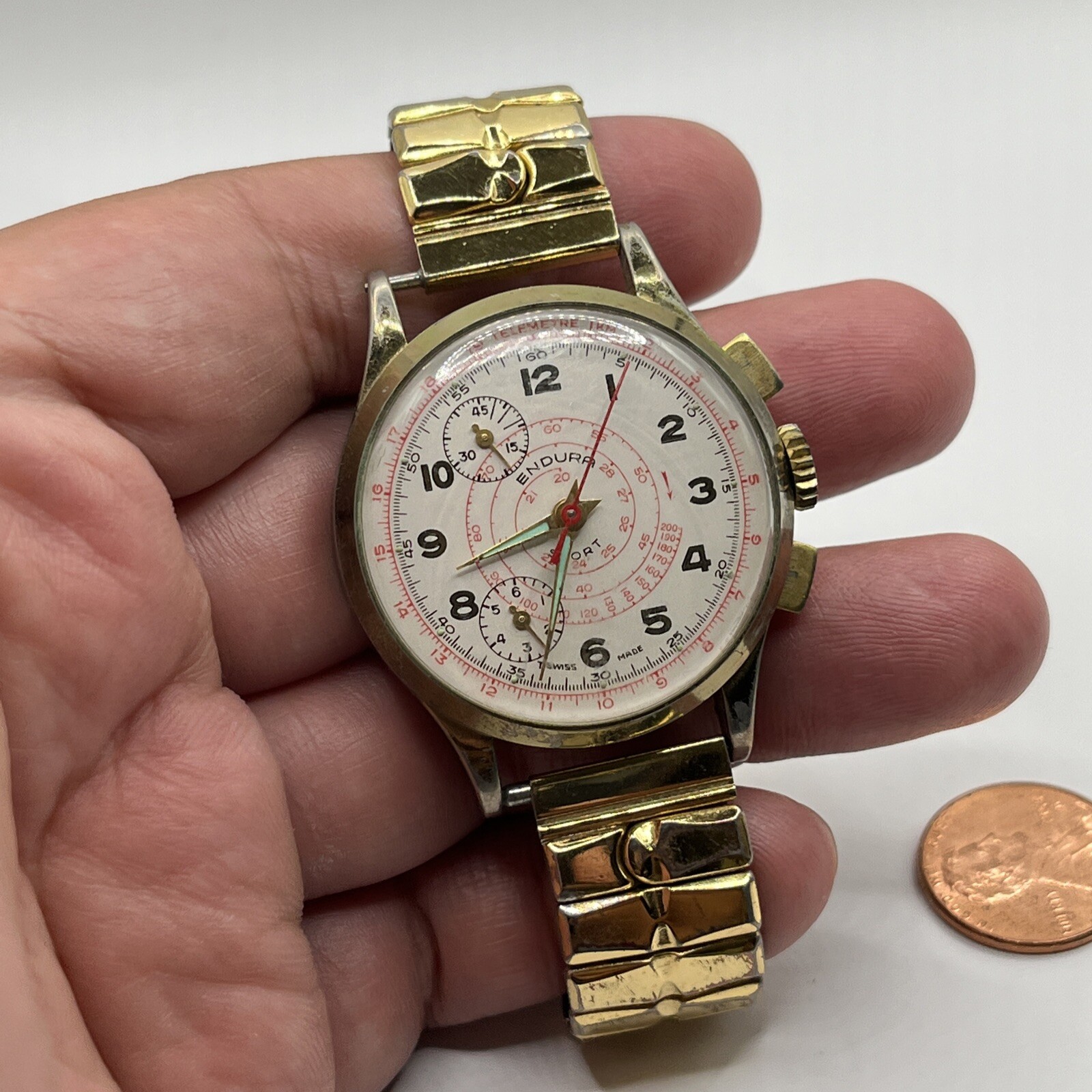 ENDURA SPORT Chronograph Driver Mens Swiss Watch. I | eBay