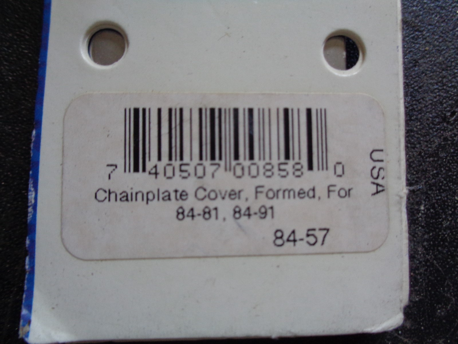 SCHAEFER 84-57 CHAIN PLATE COVER for 84-91 & 84-81 304 SS | eBay