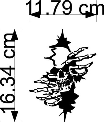 PEAKING SKULL BUMPER STICKER,VINYL DECAL,WINDOW STICKER,LAPTOP STICKER ...