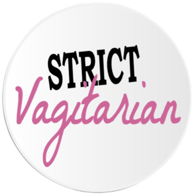 Strict Vagitarian - 100 Pack Circle Stickers 3 Inch - Lesbian Humor | eBay
