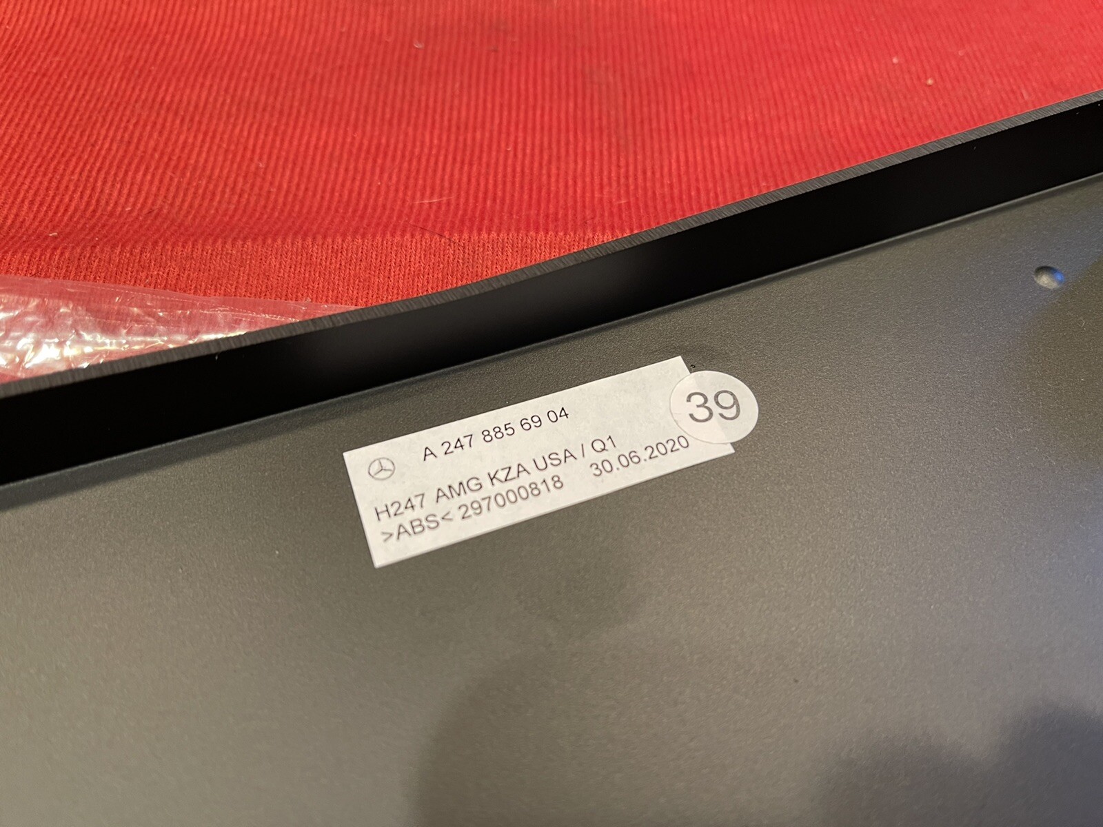 NEW GENUINE MERCEDES BENZ FRONT LICENSE PLATE HOLDER GLA250 GLA43 ...