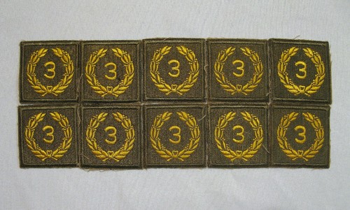 WW2 U.S. Army 3rd Meritorious Unit Citation Patches Lot of 5 NOS Mint ...