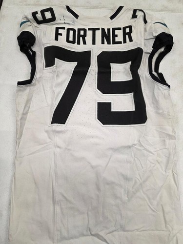 Jaguars LUKE FORTNER #79 Game Used GU Football Jersey 11-26-23 vs ...