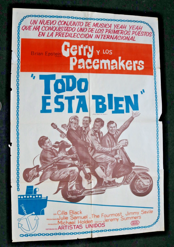 FERRY CROSS THE MERSEY Movie Poster 1965 - Gerry & the Pacemakers ...