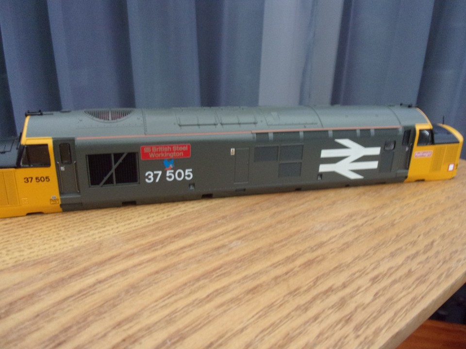 BACHMANN CLASS 37 BODYSHELL 37505"BRITISH STEEL WORKINGTON" 00 GAUGE ...