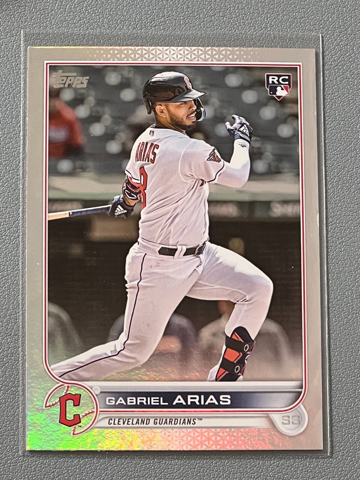 2022 Topps Gabriel Arias SP Rookie RC Silver Rainbow Foil #US248 Cleve ...