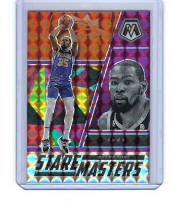 Kevin Durant /99 Stare Masters Purple Mosaic Prizm 2022-23 Panini ...