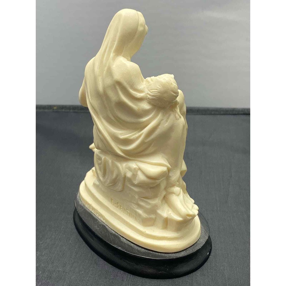 Vintage Pieta Resin Sculpture by A. Santini Signed Italy Made Mary ...