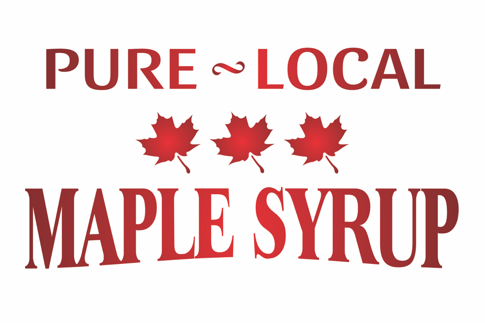 Maple Syrup STENCIL Pure Local Vermont Leaves Farmhouse Market DIY ...