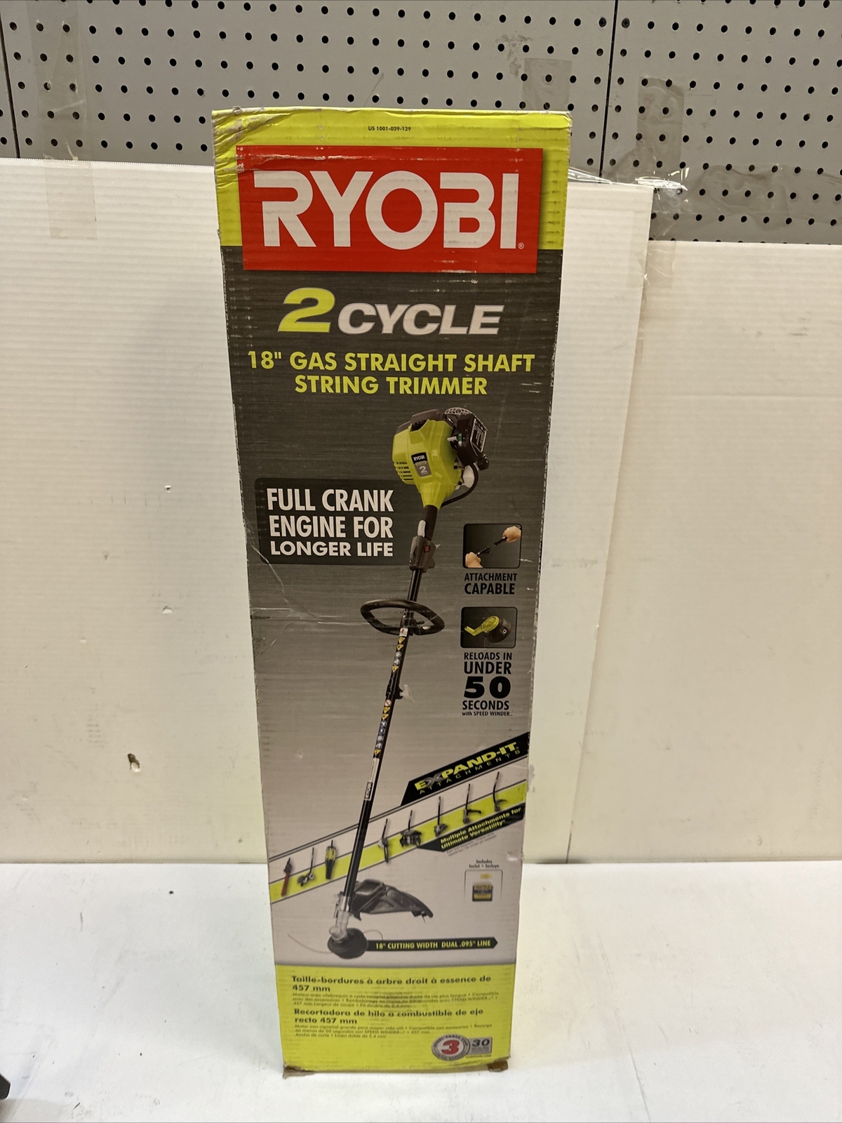 Ryobi RY253SS 2 Cycle Full Crank Straight Shaft String Trimmer for sale ...