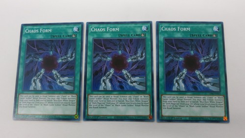 3x CHAOS FORM SPELL CARD LDS2-EN025 1ST EDITION COMMON YUGIOH NM ...