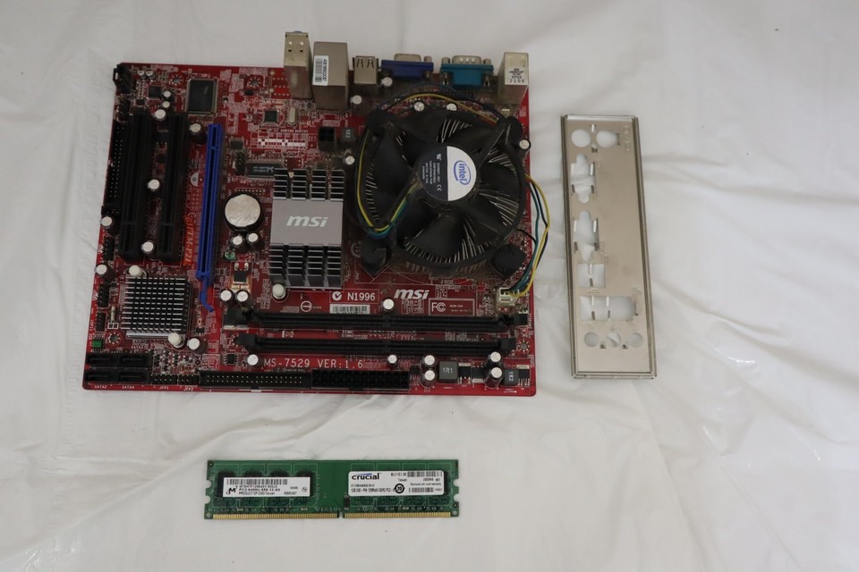 MSI G31TM-P21 MS-7529 Motherboard LGA 775 G31 DDR2 mATX Intel E7200 2 ...