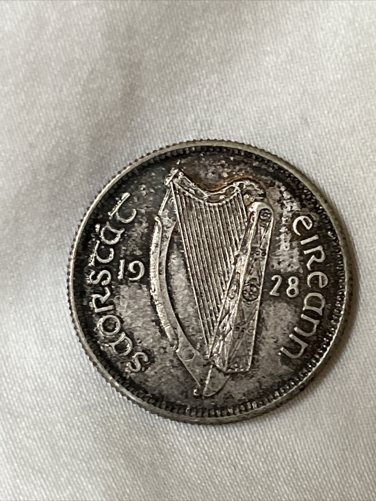 1928 Ireland 1 Shilling - Silver - AU/BU toned B07 | eBay