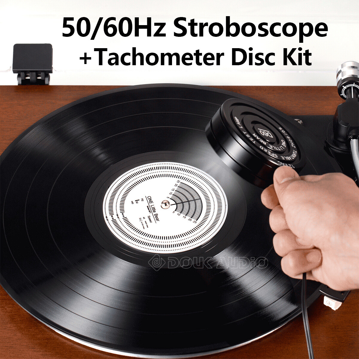 Douk Audio Record Player Strobe Light Turntable Stroboscopic Disc Speed ...