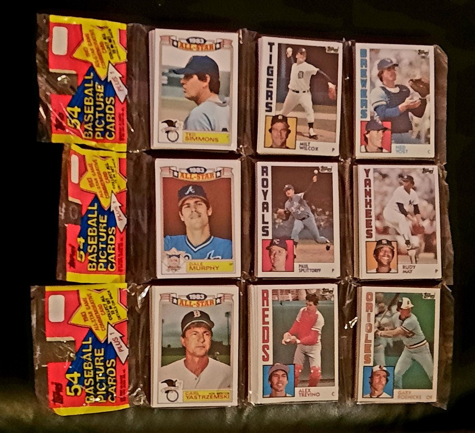 1984 Topps Baseball Lot Of 6 Unopened/Sealed 55 Card Rack Packs ...