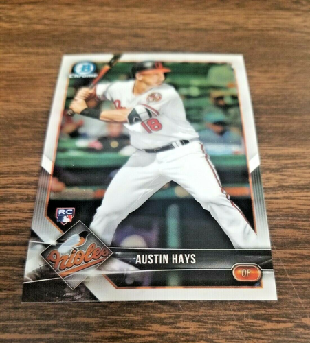 AUSTIN HAYS 2018 BOWMAN PROSPECT CARD #87 BALTIMORE ORIOLES (ROOKIE ...