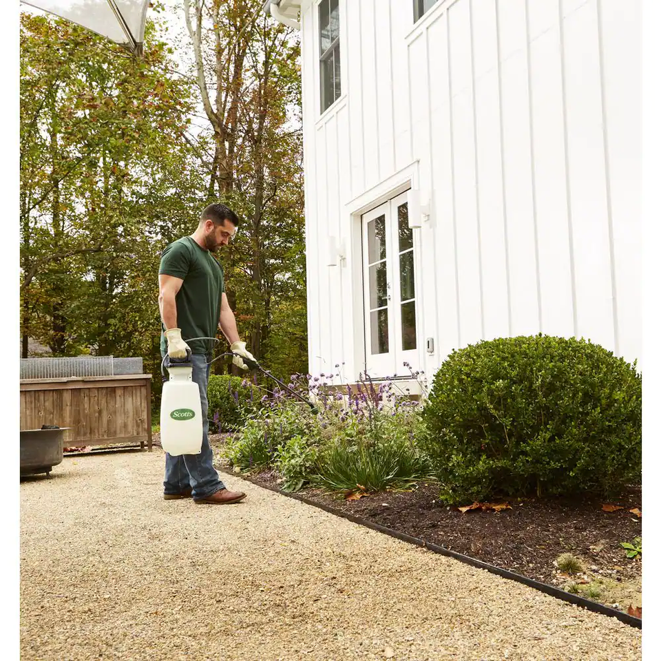 Scotts 2 Gallon Multi Sprayer 3 Spray Lawn Garden Water Plant Pump Wand ...