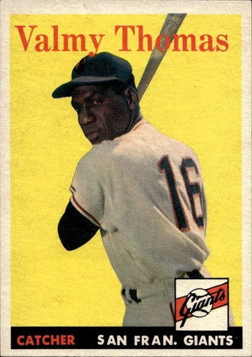 1958 Topps Valmy Thomas Rookie San Francisco Giants #86 | eBay