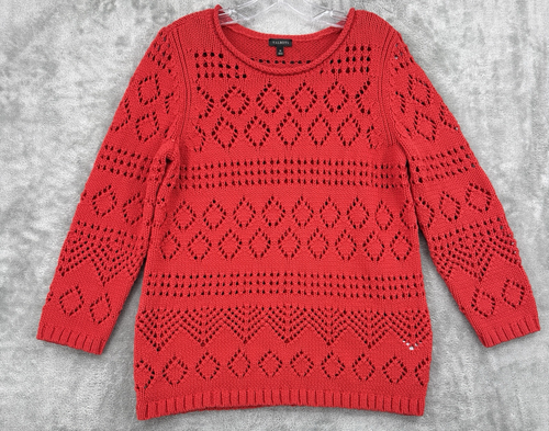 Talbots Sweater Womens Medium Chunky Knit Pullover Casual Classic ...