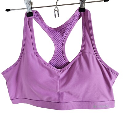 Columbia Sportswear Bra Size L Purple Adjustable back closure Removable ...