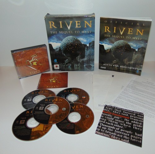 Riven: The Sequel to Myst & Strategy Guide Book | PC Windows | CD-Rom ...